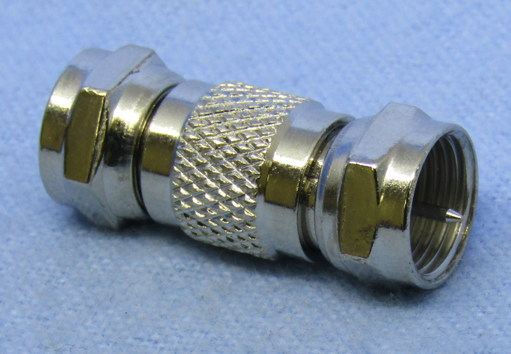 Male-to-Male F Type Connector Adapter - Expert PC & RadioShack of ...