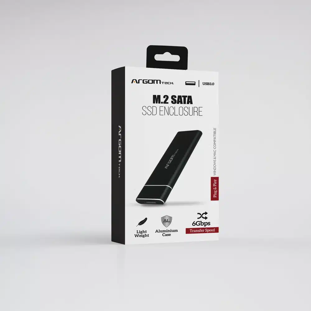 M.2 SATA SSD Enclosure USB 3.0 – Aluminum Portable Case - Expert PC ...