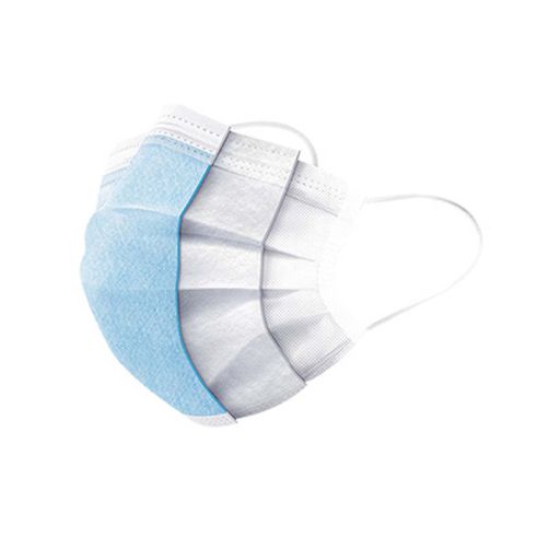 Multi-Layer 3-Ply Disposable Procedural Face Mask w/ ELASTIC EARLOOPS ...