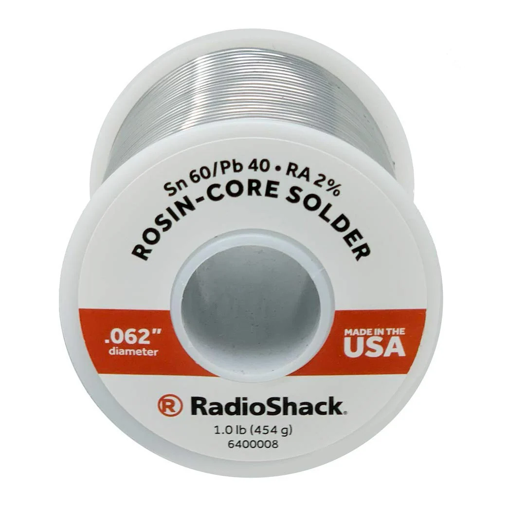 SNPb 60/40 Rosin-Core Solder – 0.062" Diameter, 1 lb - Expert PC ...
